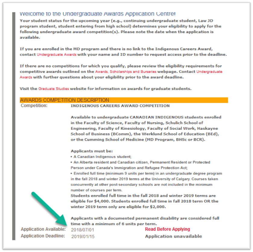 Apply for Awards | Office of the Registrar | University of Calgary